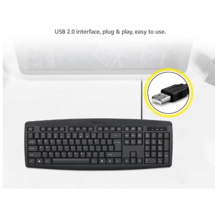 Micropack K203 Black Basic USB Keyboard with Bangla | Daraz.com.bd