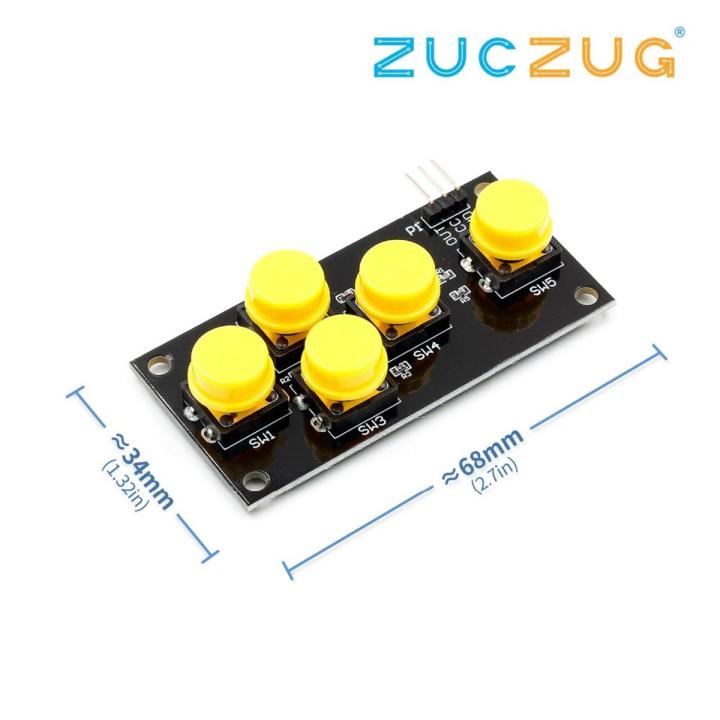 【happy one】AD Simulate Key Module Analog Button Arduino Sensor ...