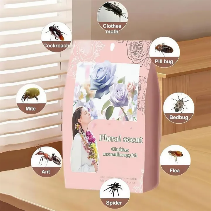 Natural Floral Camphor Balls, Rose Sachet Bag, Plant-Based Formula ...
