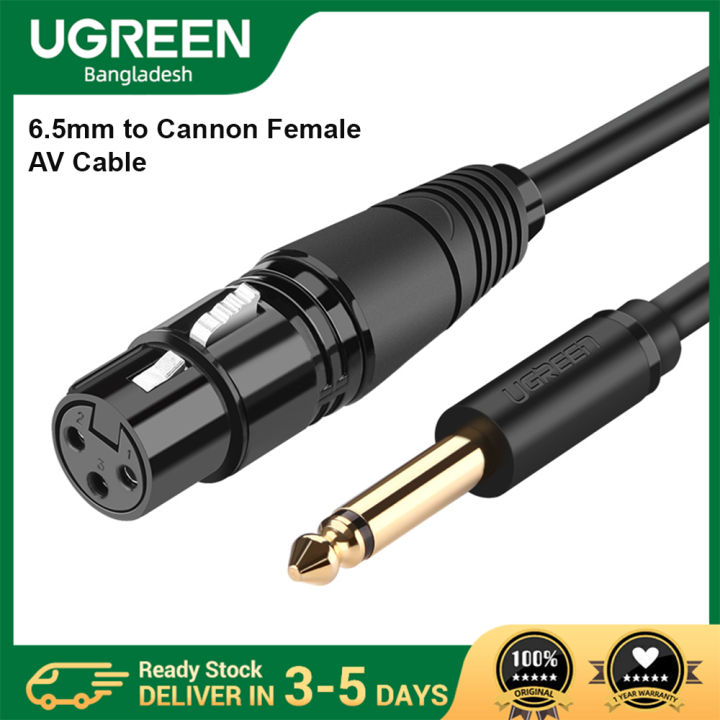 UGREEN AV131 6.5mm to Cannon Female AV Cable - 2M/3M/5M - UGREEN 6.35mm ...
