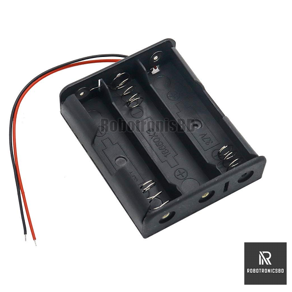 3S 18650 Li-ion Battery Holder Case for 3.7V Battery 3 cell with Wire ...