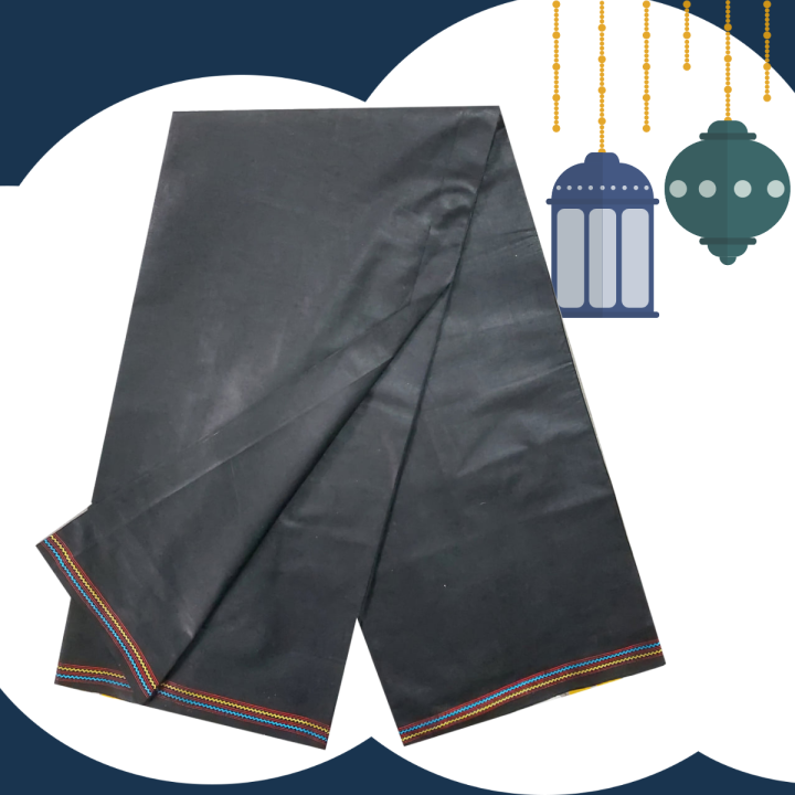 Full Black Color Lungi | Color Guaranty | 5 Hat | Soft and Comfortable | Pabna Traditional Lungi ...