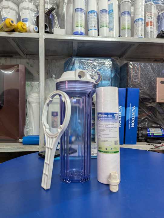 water filter. 10" housing. 10" filter. water purifier jog. clear ...