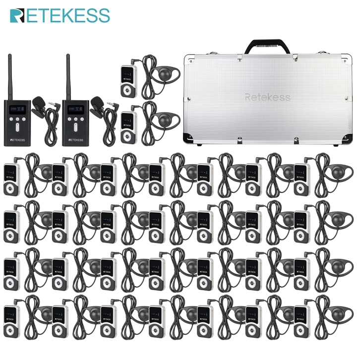 Retekess T130S Upgraded Wireless Tour Guide System, Universal for Left ...