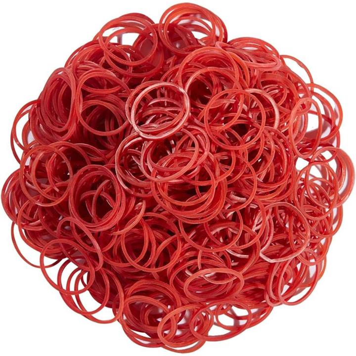 Rubber Bands 100 Pieces Red 2.5cm 1inch Small mini Rubber Bands for ...