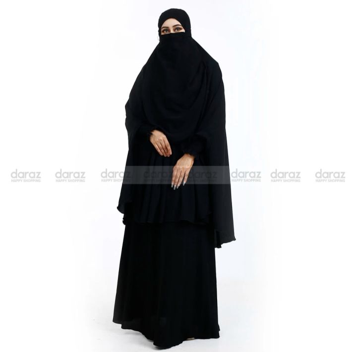 New Borka khimar adjusted niqab hijab full set Alex Kapur | Daraz.com.bd