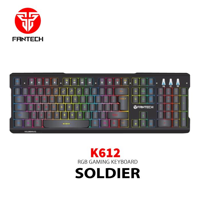 FANTECH K612 SOLDIER 104 Keys 19 Buttons Have No Conflicts Professional ...