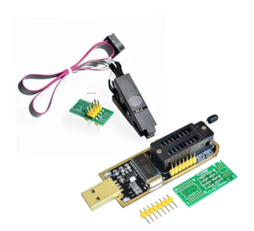 SOIC8 SOP8 Test Clip For EEPROM 93CXX / 25CXX / 24CXX+CH341 24 25 ...
