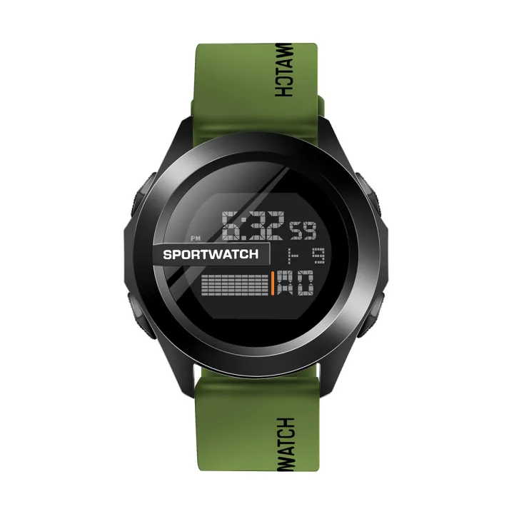 LASHIDA Wind Multi-Functional Simple Round Electronic Watch Sports Men ...