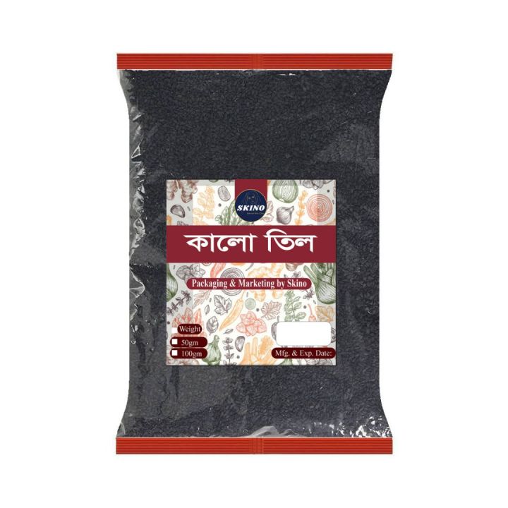 Black Sesame seeds / Black Til / Kalo Til - 100gm | Daraz.com.bd