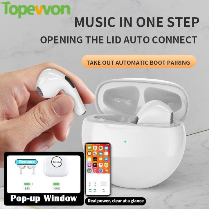 Pro 6 True Wireless Earbuds Bluetooth Earphone Touch Control with Mic ...