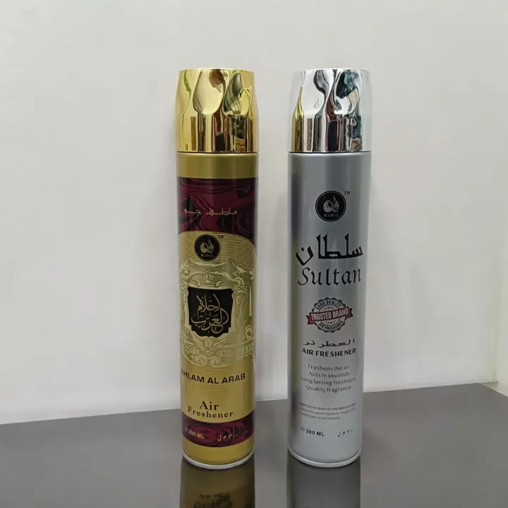 2 pcs Combo Ahlam al Arab and Sultan 300ml Air Freshener Room Spray ...
