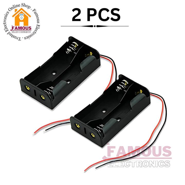 18650 2 Tank Rechargeable Battery Holder Two Slot Plastic Storage Box ...