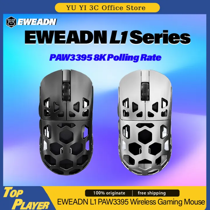 EWEADN L1 Wireless Gaming Mouse PAW3395 Sensor 650IPS 26000DPI 8K ...