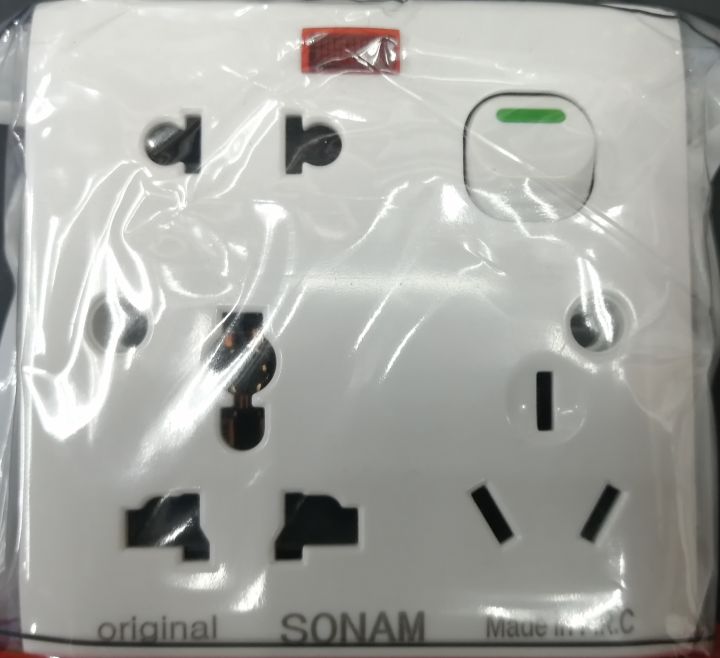 Multi Function Universal Wall Switch Socket - 8 Pin Universal Socket | Daraz.com.bd