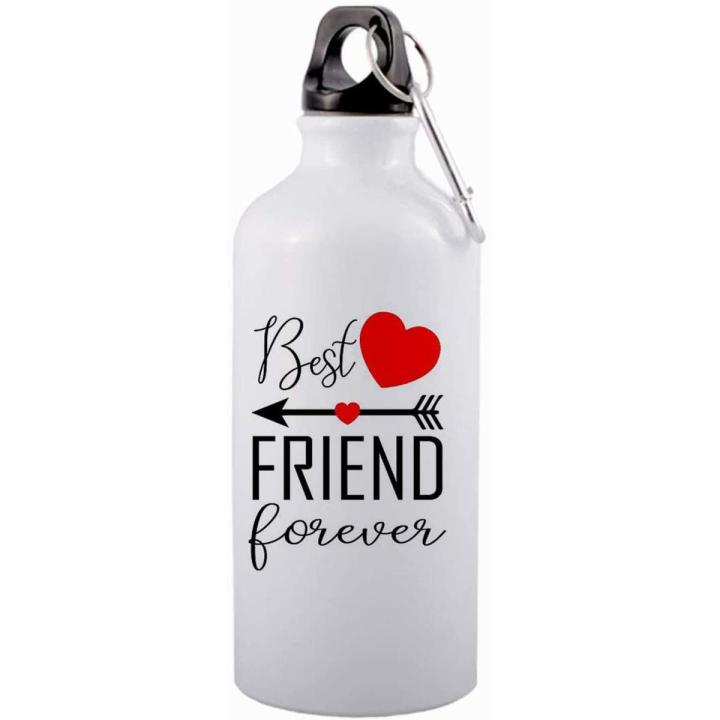 White Sipper Water Bottle for Friendship Day Gift Happy-Frindship-Day ...