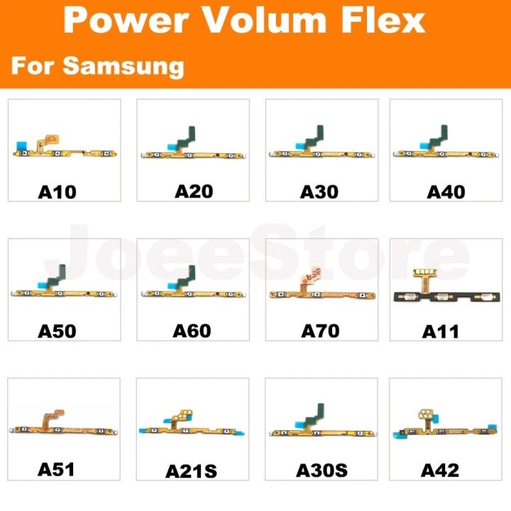 Power Volume Key Button Flex Cable For Samsung A01 A11 A10S A30S A51 A10 A20 A30 A40 A50 A60 A70 ...