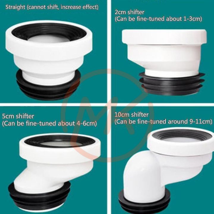 PVC Water Closet Toilet Waste Commode Pan Connector, Sanitary Water ...