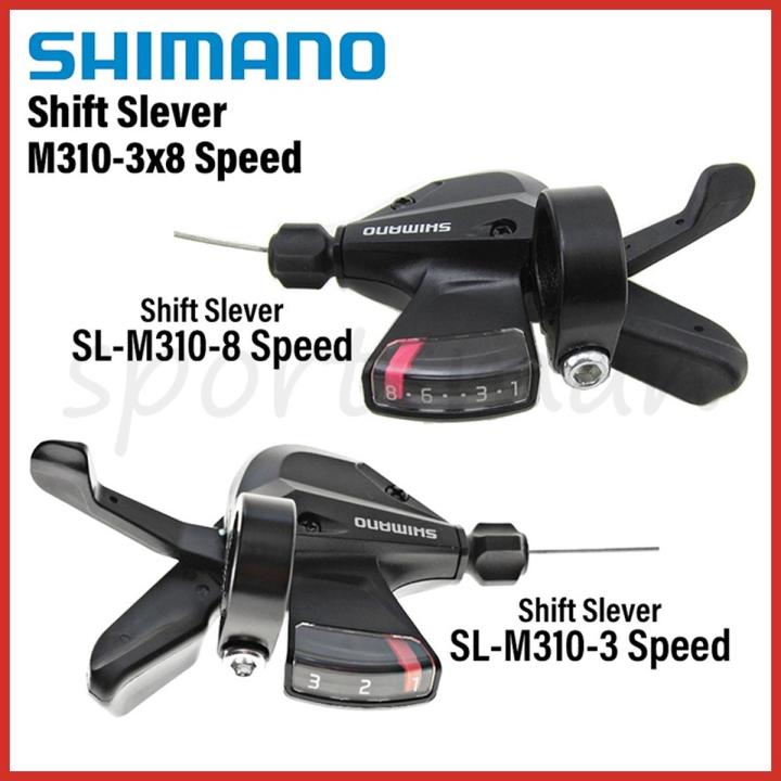 3x8 Speed Shimano SL-M310 Oil Brake Shifter MTB Mountain Bike Bicycle ...