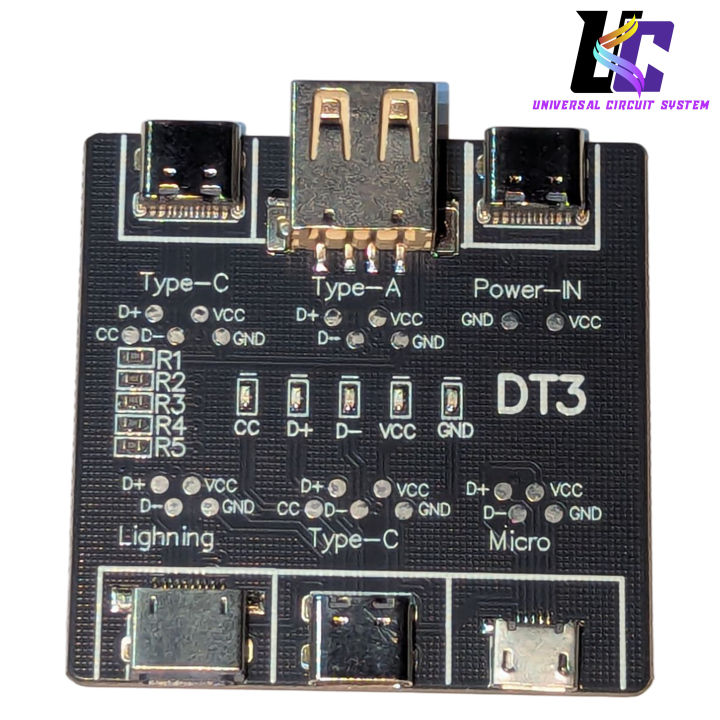 DT3 USB Cable Tester Data Cable Detection Board for IOS Android Micro ...