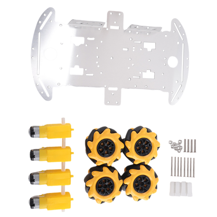 Smart Robot Car Kit Four-Wheel Smart Mecanum Wheel Single-Layer ...