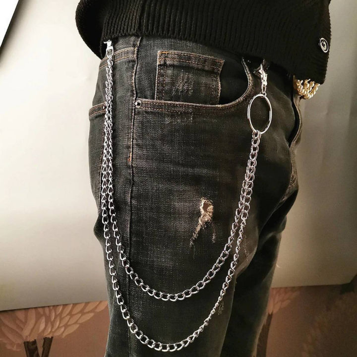 Trouser Chain Waist Belt Chain Key Chain For Women Men Metal Wallet ...