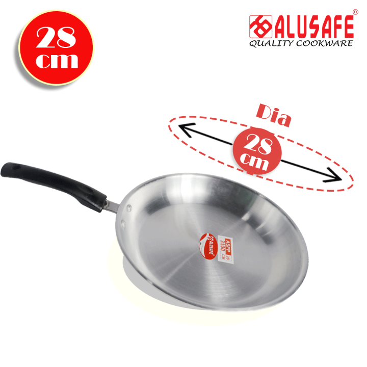 Alusafe Aluminium Fry pan 28 cm (28*6 cm) | Daraz.com.bd