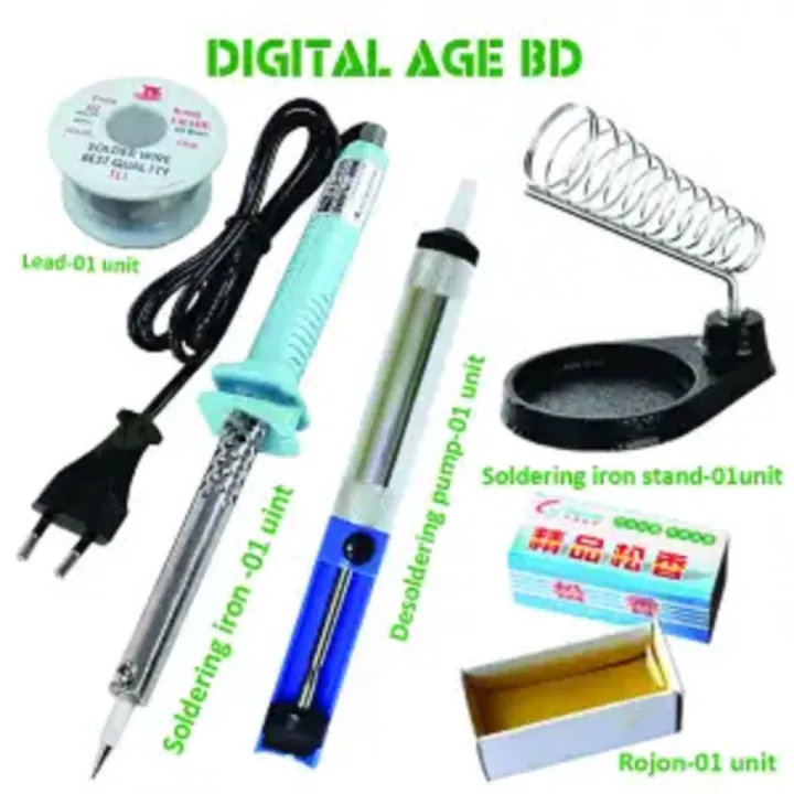 Soldering Iron Combo Pack (Soldering Iron 60 Watt, Iron Stand ...