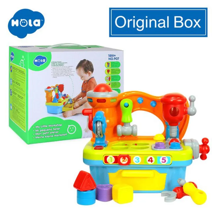 HOLA Baby Tools Set Toy Workshop Toy with Sound and light Kids Early ...
