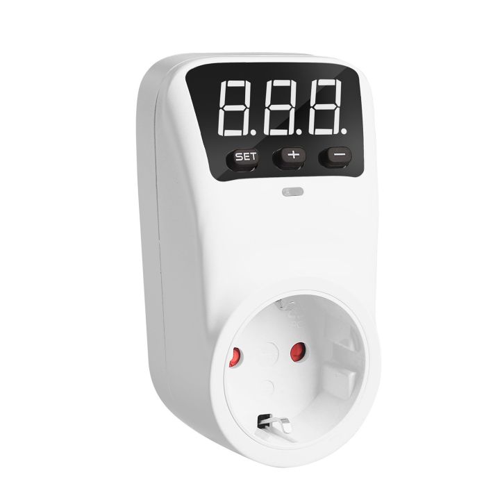 HLP02 Digital Automatic Voltage Protector Socket 230V 16A LCD Display ...