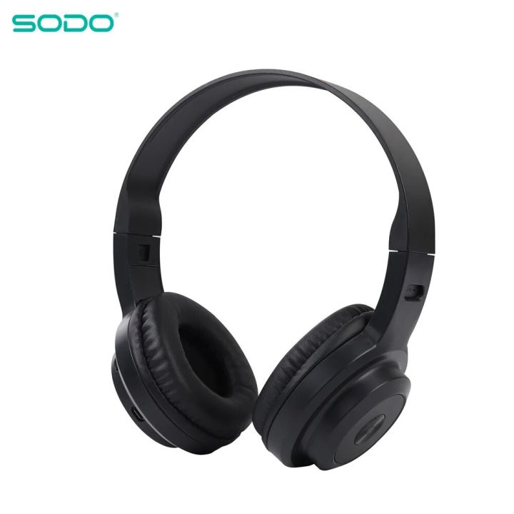 SODO SD-704 Bluetooth Headphone Over-Ear 3 EQ Modes Wireless Headphones Bluetooth 5.1 Stereo ...