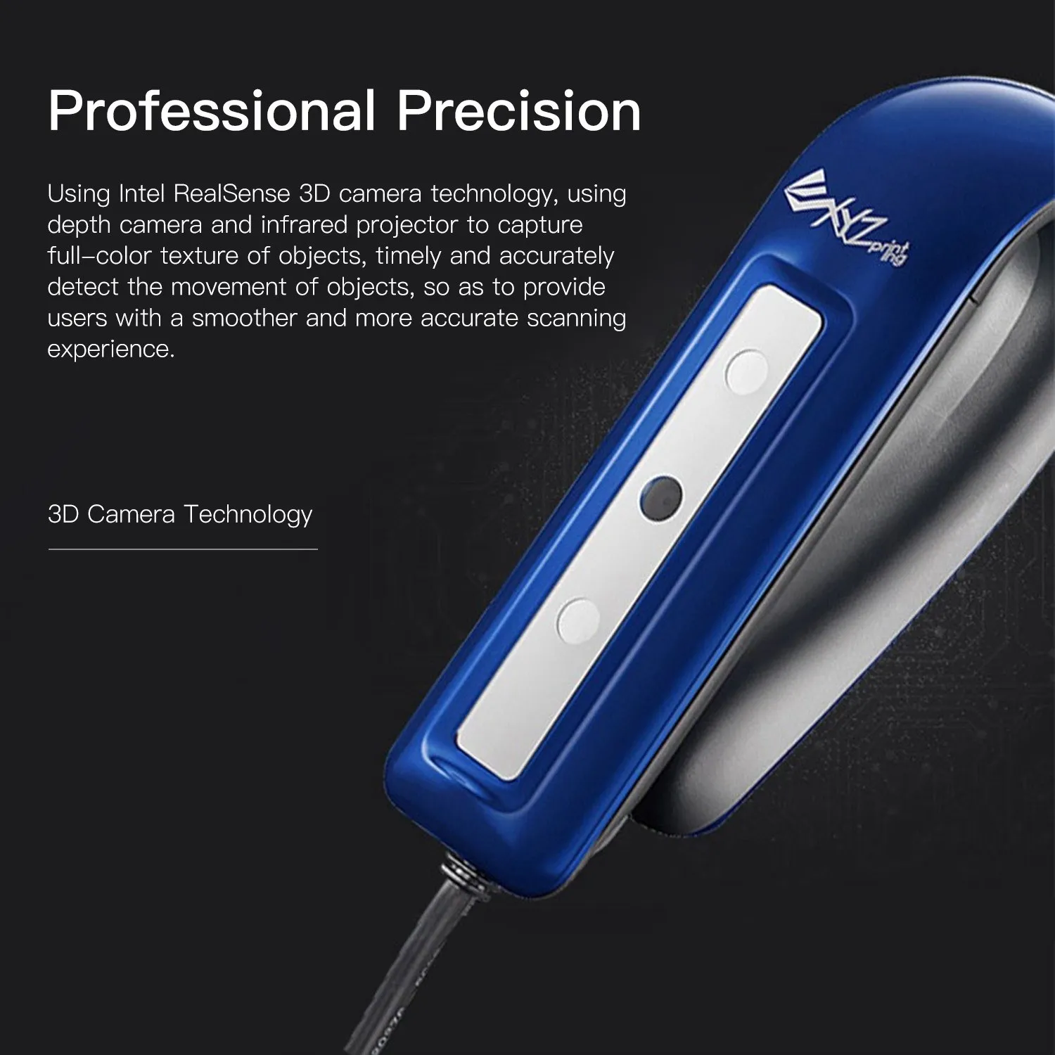 XYZprinting Handheld Full Color 3D Scanner - blue | Daraz.com.bd