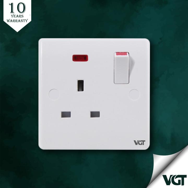 VGT - 3 Pin Flat Socket (Classic Series) | Daraz.com.bd