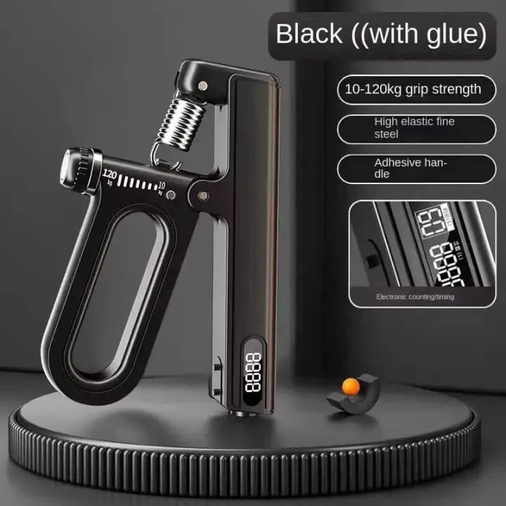 The New10-120kg Adjustable Hand Grip Strengthener Electronic Countable ...