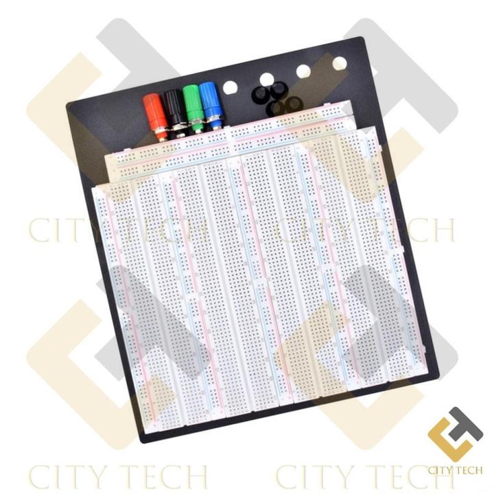 Breadboard Giant Solderless 3220 Tie Points Pin Brass Metal Clips White ...