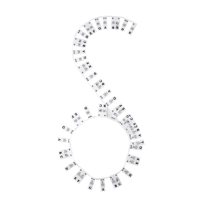 1 PCS Stave Notation Note Strip Stickers Piano Key Stickers for ...