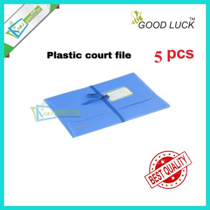 Good Luck Court File Plastic Pack of 5 pcs Random Color | Daraz.com.bd