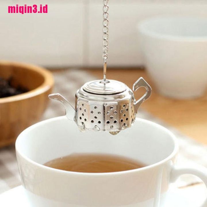 Stainless Steel Wire Mesh Spherical Tea Strainer - Stylish Teapot ...