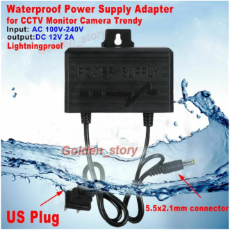 12V 2A Outdoor Waterproof AC/DC Power Adapter for CCTV Camera | Daraz ...