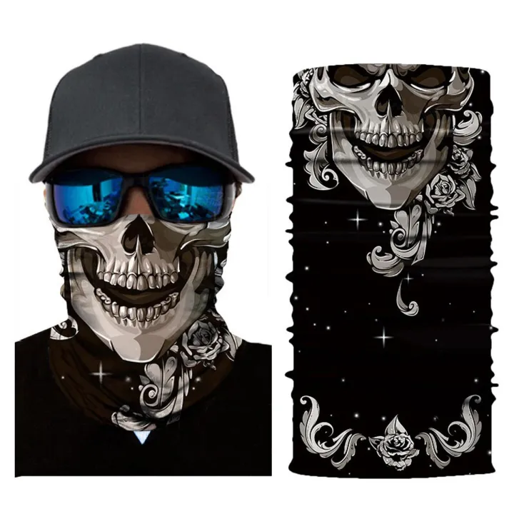 【VisioN Shop】Skull Motorcycle Biker Face Head Scarf Neck Masque ...