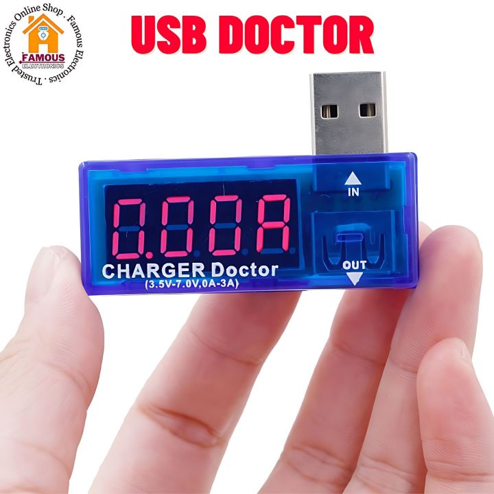 USB CHARGER DOCTOR Voltage Tester Current Monitor USB Charger Doctor ...