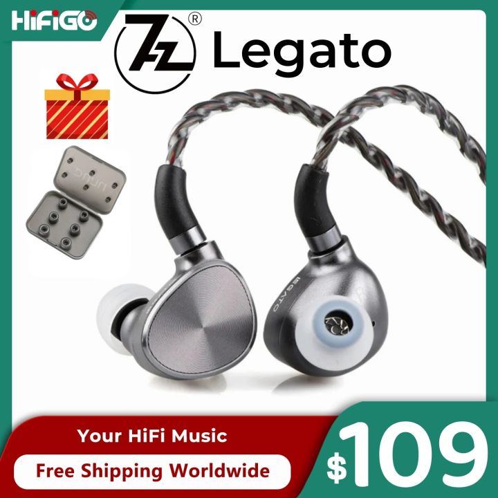 7HZ Legato Dual Dynamic Drivers IEMs In-Ear Monitors Earphones HiFi 2DD ...