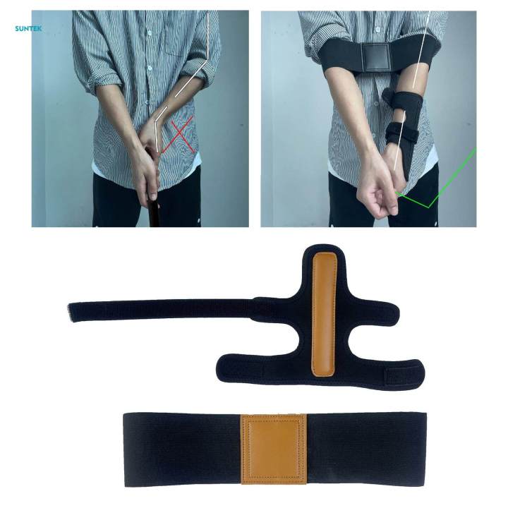 Golf Hand Movement Correction Belt Black Elastic Golf Swing Trainer Arm ...