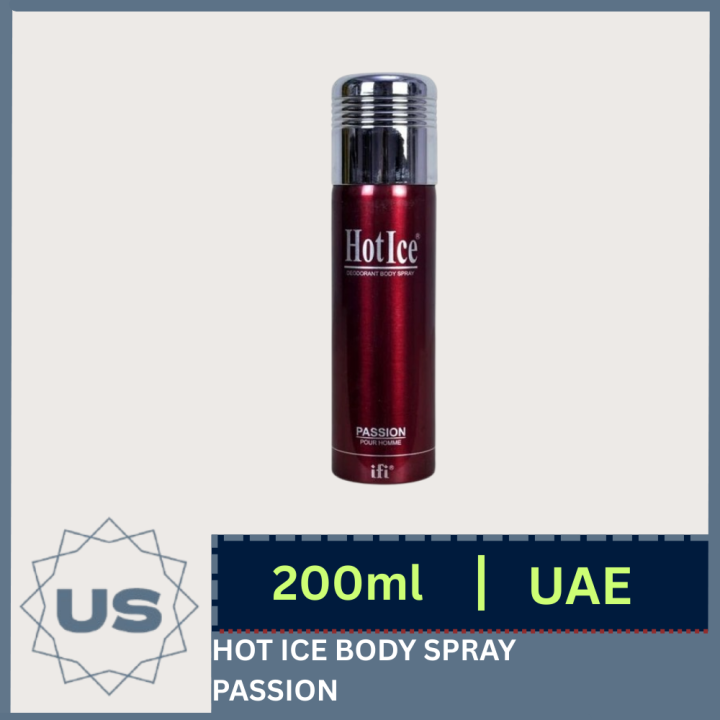 HOT ICE BODY SPRAY PASSION I 200ML I UAE | Daraz.com.bd