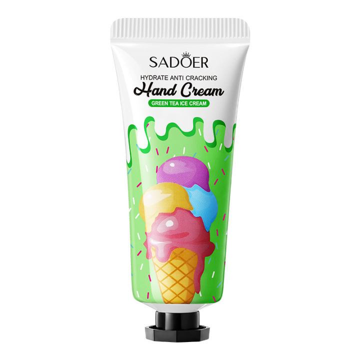 Sadoer Green Tea Ice Cream Flavor Hand Cream 20GM Moisturizing ...