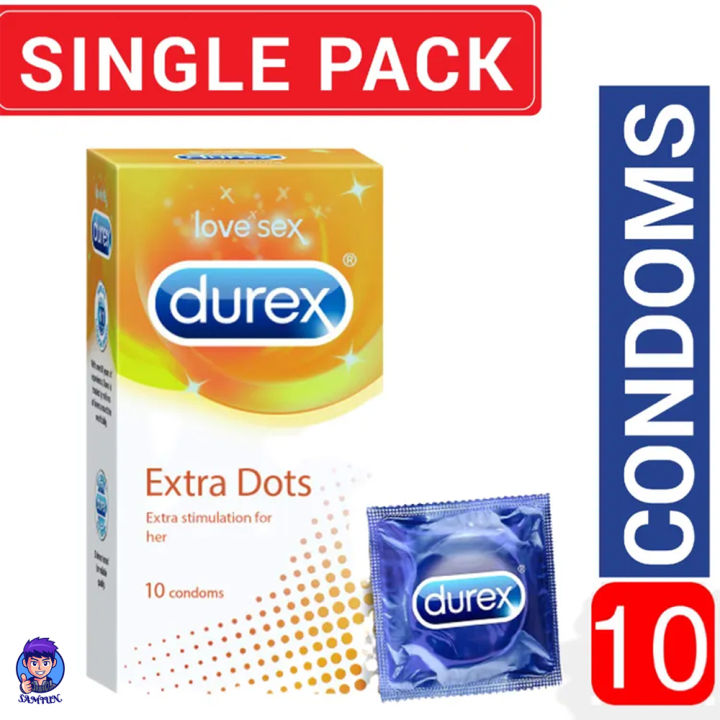 Durex Extra Dots Condoms 10 Pcs | Daraz.com.bd