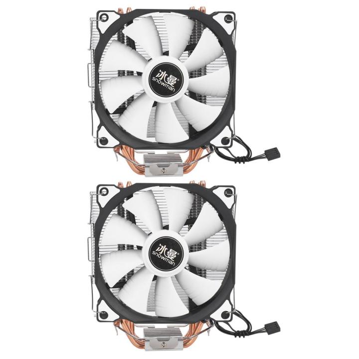 SNOWMAN 2X CPU Cooler Master 5 Direct Contact Heatpipes freeze Tower ...