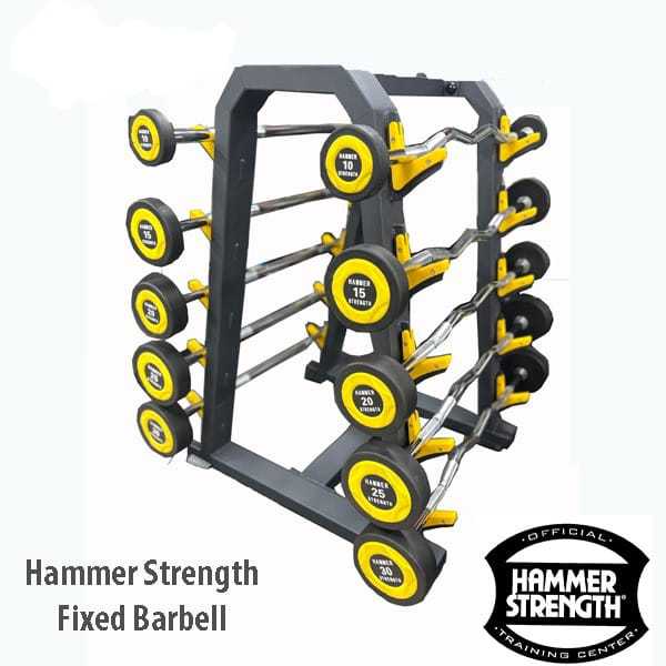Hammer Strength Barbell Set with out Rack (Straight 10kg to 30kg & Curl ...