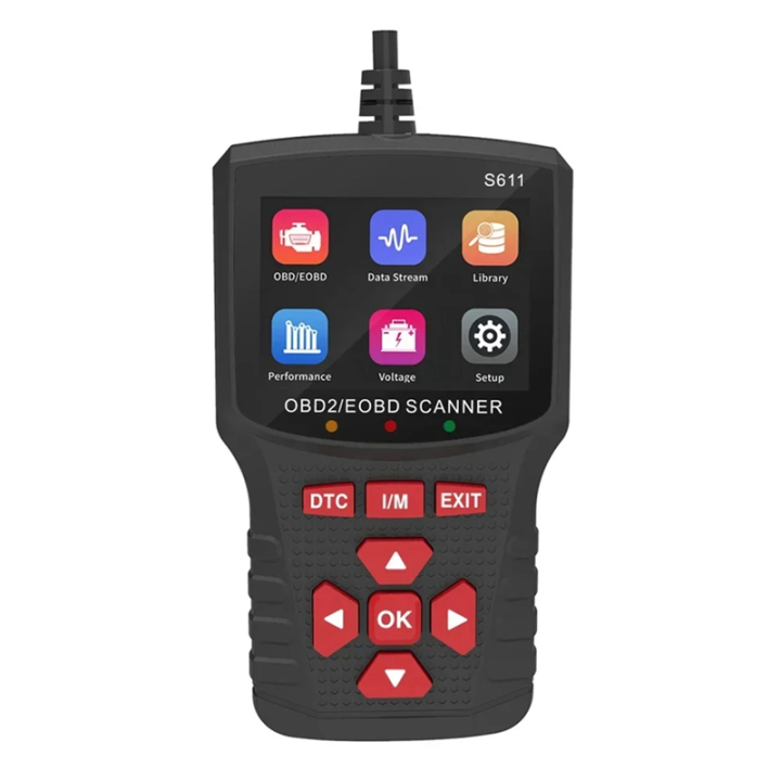 S611 OBD2 Automatic Scanner for Car Clearing Fault Code Reader ...