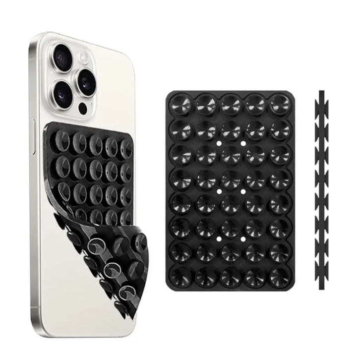 Suction Cup Phone Case Mount Double-Sided,Silicon Sticky Phone Stand ...